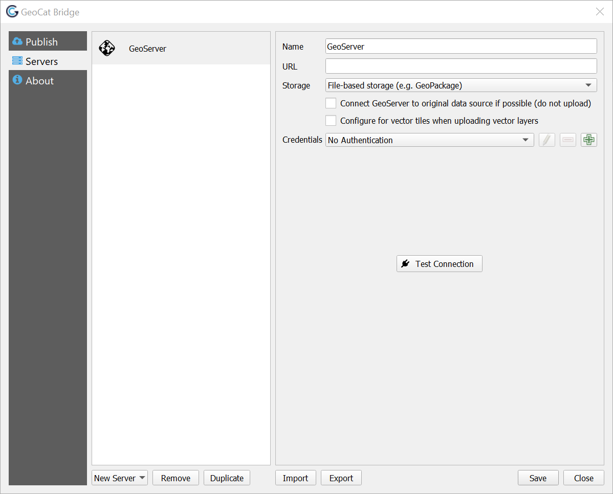 Quickstart Tutorial — GeoCat Bridge for QGIS 4.4.1 documentation